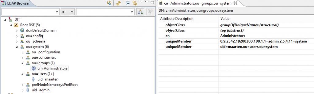 LDAP and Weblogic: Using ApacheDS as auth-provider