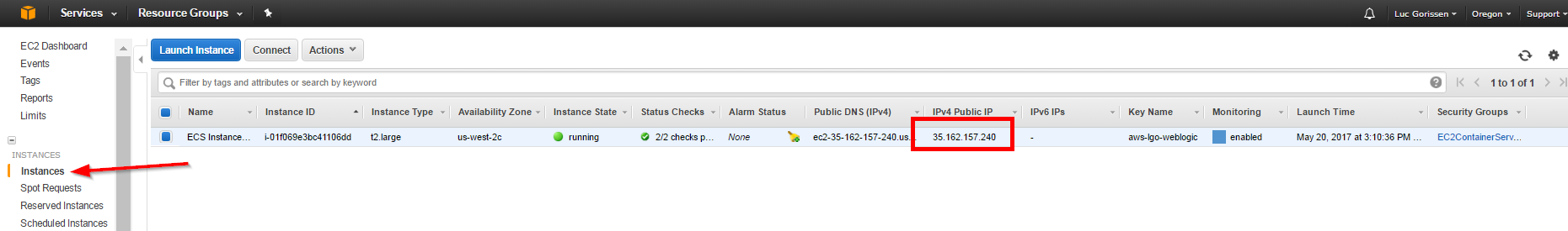 Docker, WebLogic Image on Amazon EC2 Container Service - Conclusion AMIS Technology Blog