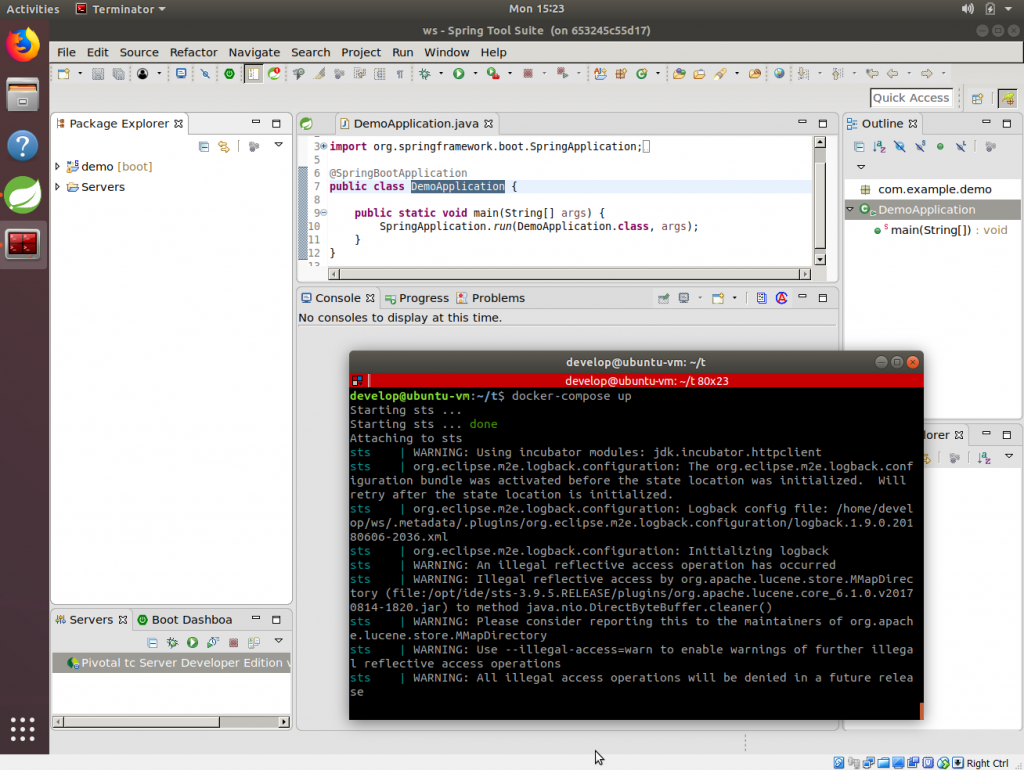 Running Spring Tool Suite and other GUI applications from a Docker ...