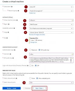 How to deploy InfluxDB in Azure using a VM service with dedicated storage - Conclusion AMIS ...