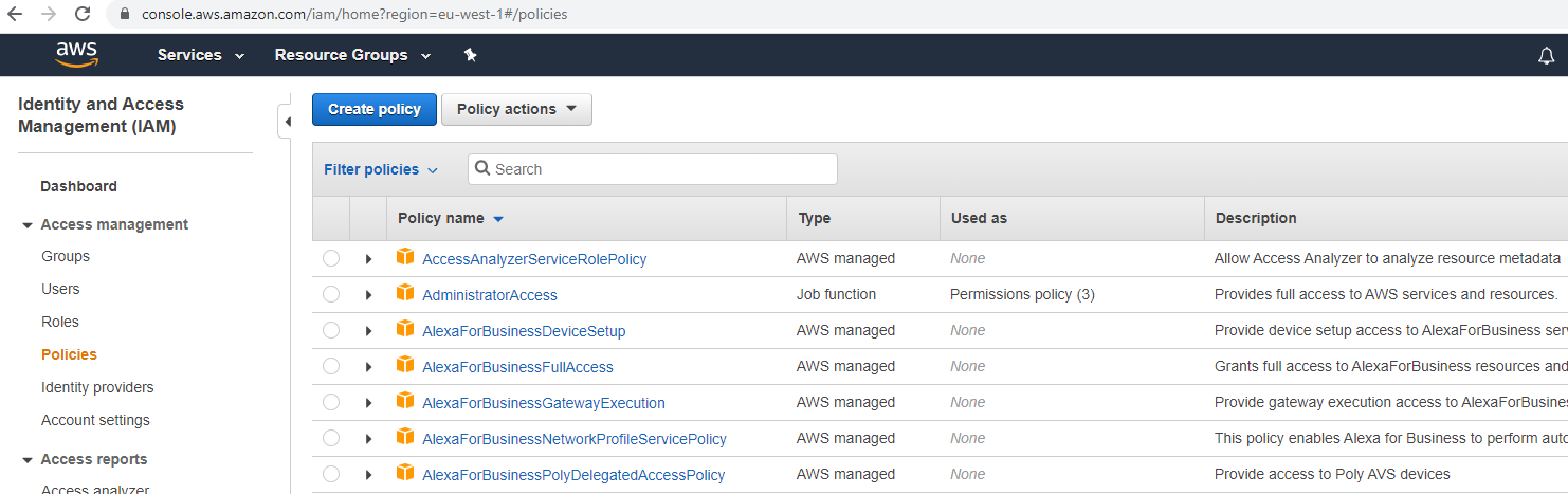 Creating policy's, groups and users in AWS - Conclusion AMIS Technology ...