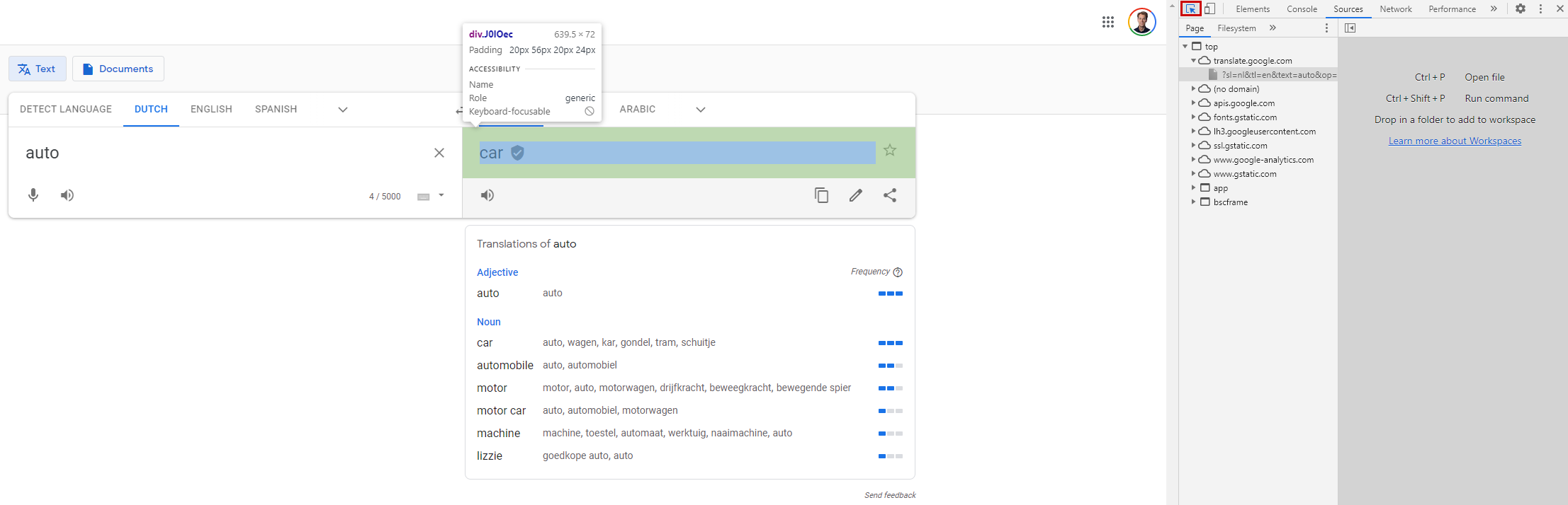 Python: A Google Translate service using Playwright