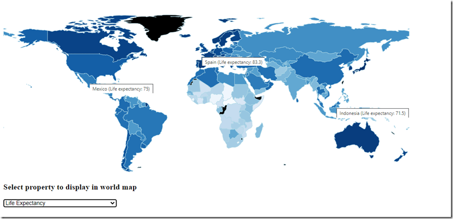 Presenting the World in Data using World Map Visualization - Conclusion AMIS Technology Blog