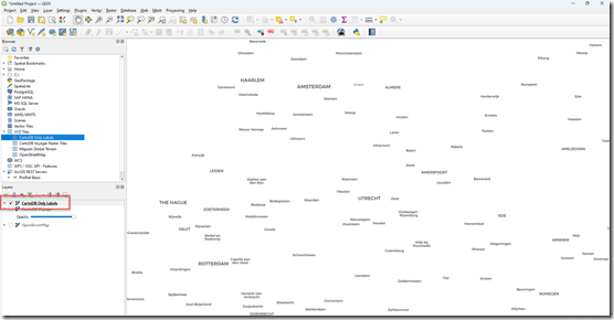 Using CartoDB and OpenStreetMap in QGIS - Conclusion AMIS Technology Blog
