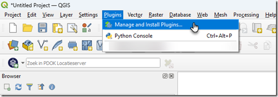 PDOK Data Sets in QGIS using QGIS Plugin - Conclusion AMIS Technology Blog