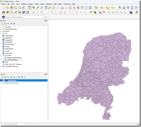 PDOK Data Sets in QGIS using QGIS Plugin - Conclusion AMIS Technology Blog