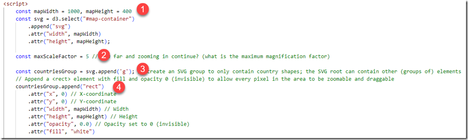 World Map Data Visualization with d3.js, GeoJSON and SVG–zooming and panning and dragging ...