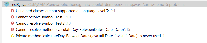 Using GitHub Copilot in IntelliJ IDEA - Conclusion AMIS Technology Blog